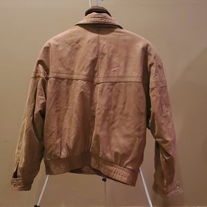 I.O.U. | Jackets & Coats | Iou Leather Bomber Jacket | Poshmark